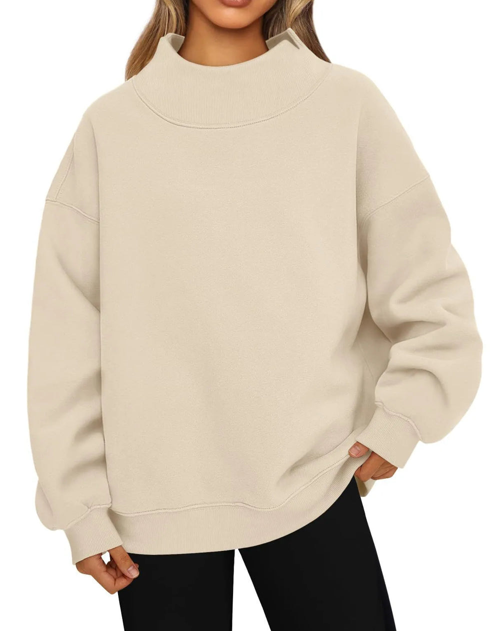 *PREORDER* Wholesale Mock Neck Sweatshirt – 2 C's Embroidery